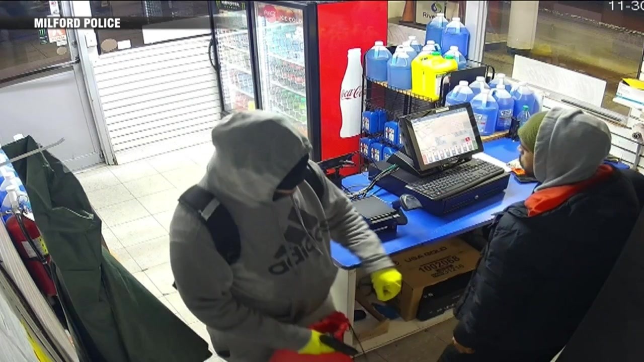 Armed Robbery Caught On Camera At Milford Gas Station Suspect Caught