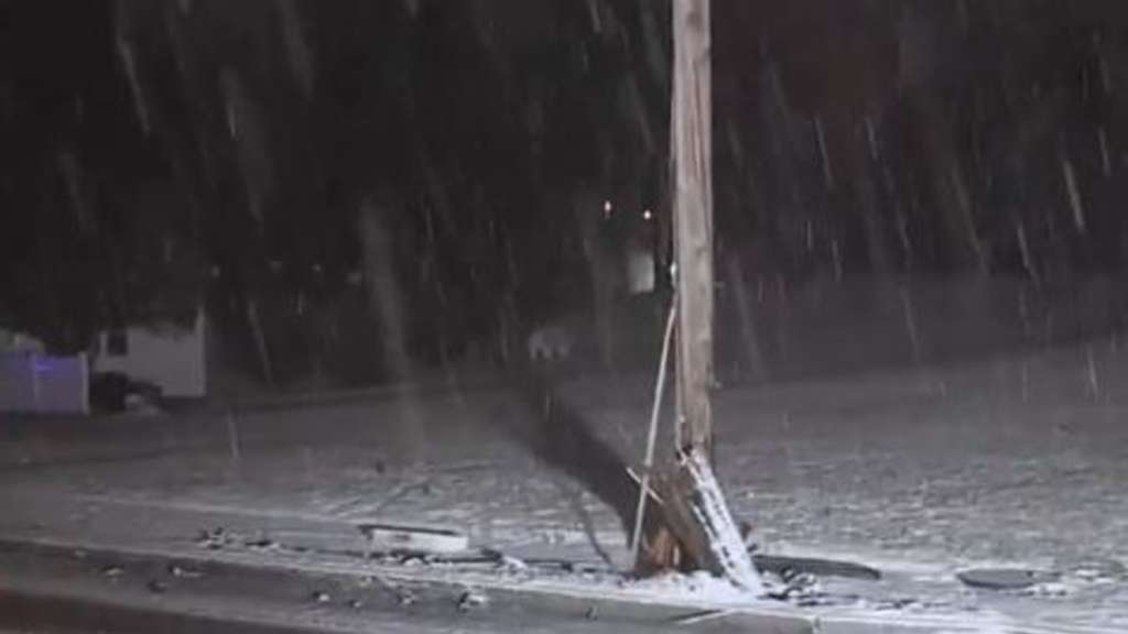 Power back after car crash into Methuen utility pole knocks out juice ...