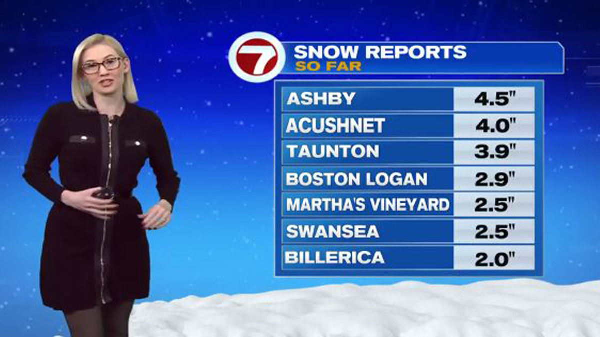 Mass. snow totals overnight - Boston News, Weather, Sports | WHDH 7News