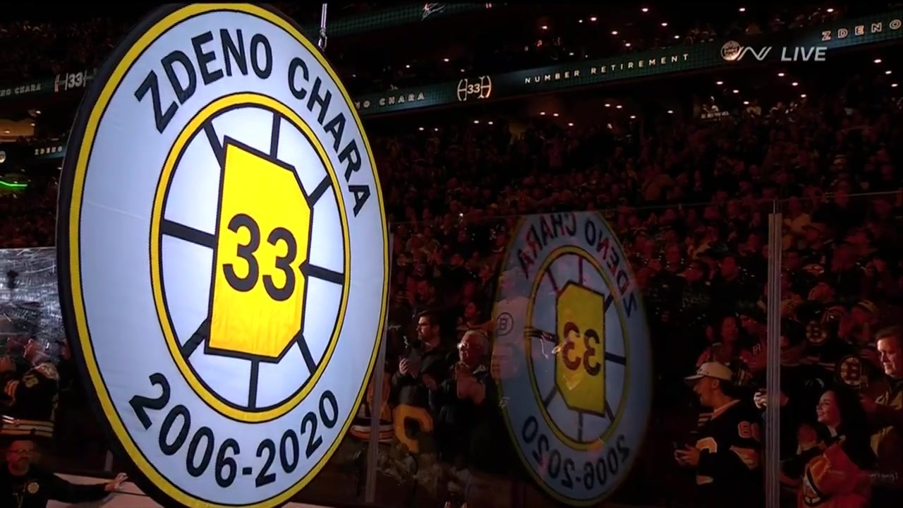 Bruins retire No. 33 to honor Hall of Famer Zdeno Chara - Boston News ...
