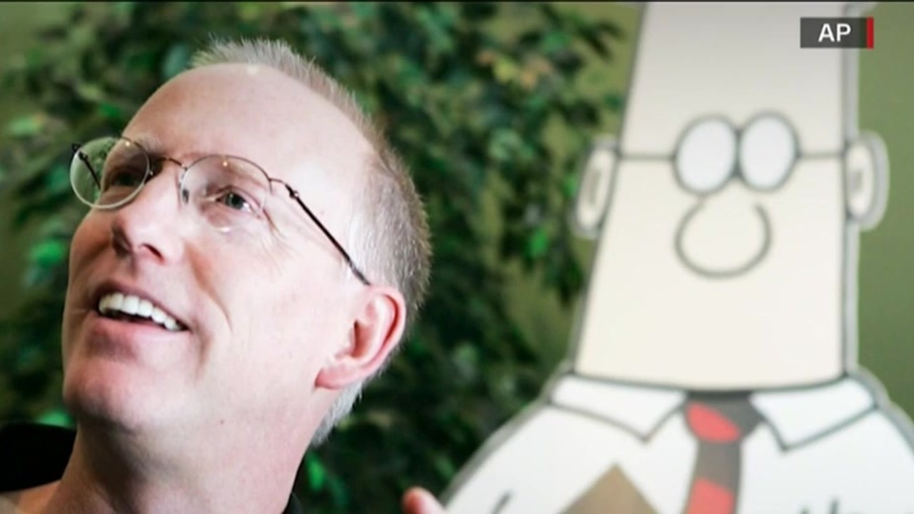 Scott Adams, whose comic strip ‘Dilbert’ ridiculed white-collar office ...