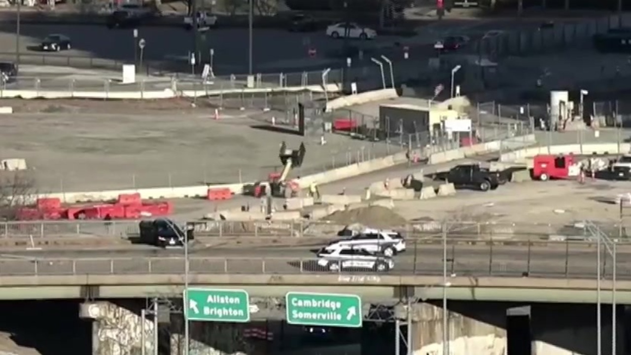 Crash sends truck off overpass in Allston - Boston News, Weather ...