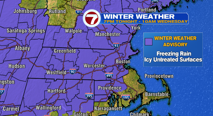 Icy spots possible overnight, Wednesday morning - Boston News, Weather ...
