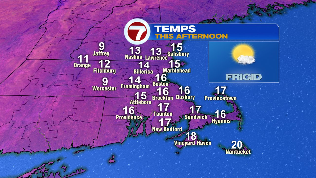 Bitter Now, Sunday Snow/Wind For Some - Boston News, Weather, Sports ...
