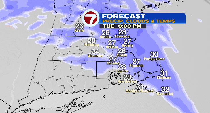 Snow rolls in Tuesday, midweek warm-up on the way - Boston News ...