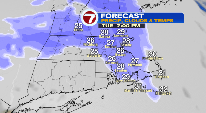 Evening snow still on track to bring multiple inches - Boston News ...