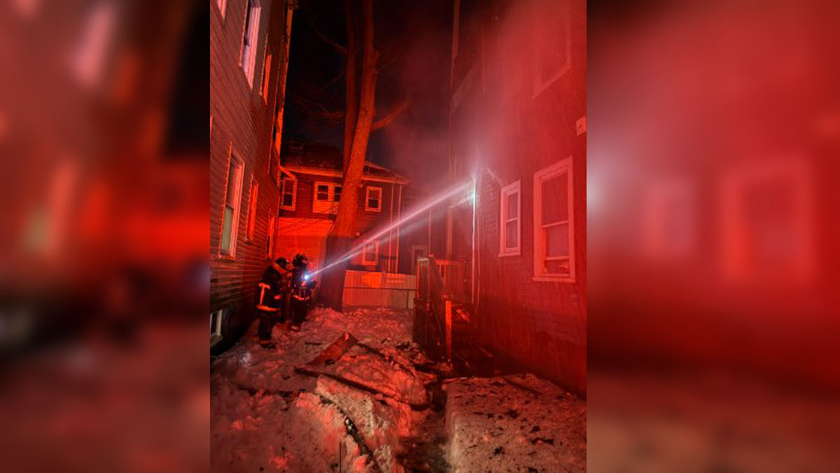 Firefighter hospitalized after battling 2-alarm blaze in Dorchester ...