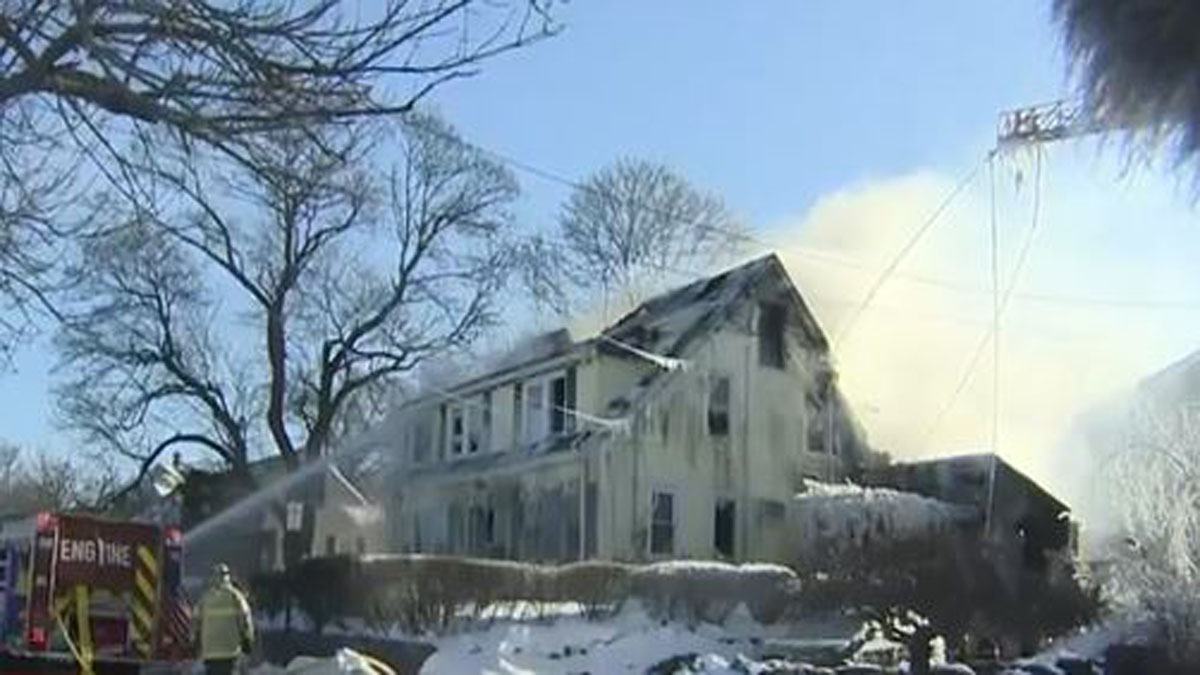 2 firefighters, 2 residents hospitalized after blaze rips through home ...