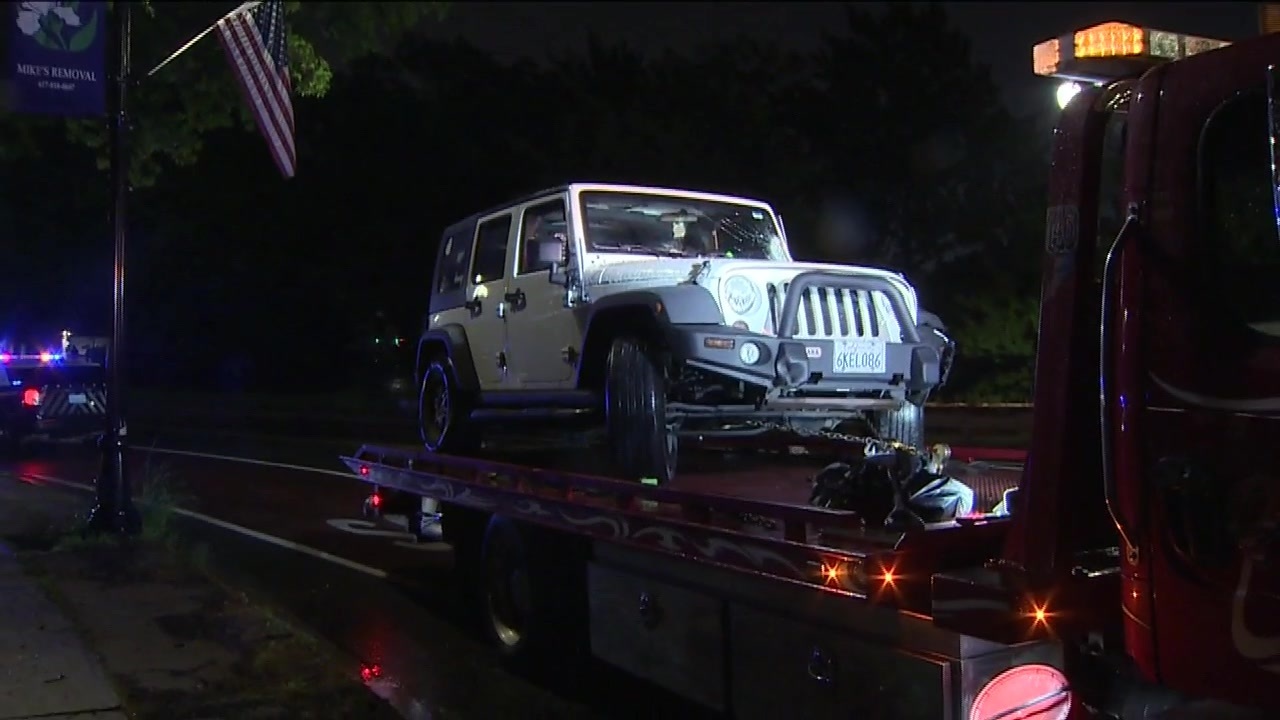 Late night crash in Everett between 2 cars - Boston News, Weather ...
