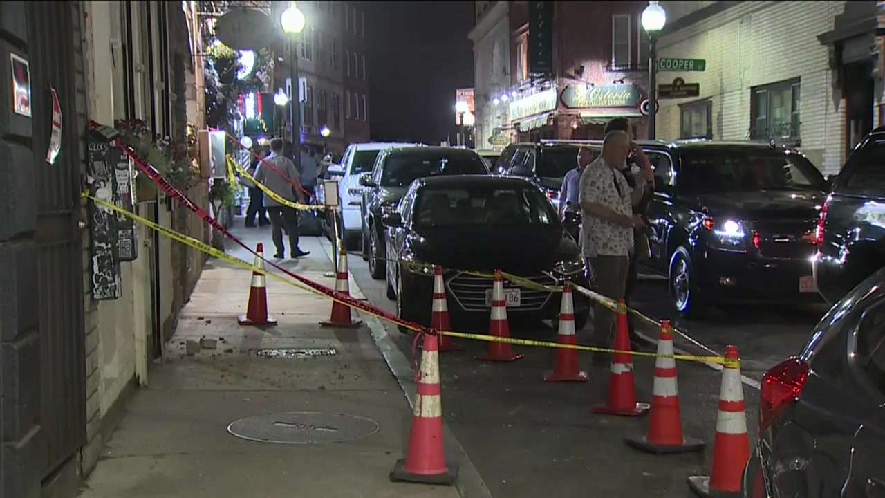 Bricks fall from North End building facade - Boston News, Weather ...