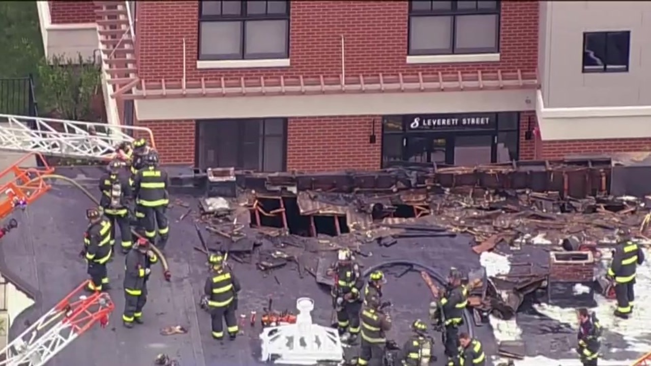 Crews battle fire at dive shop in Brookline - Boston News, Weather ...