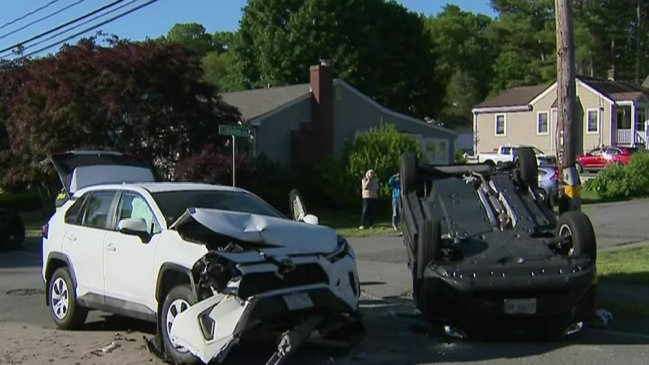Woman, baby rescued from Dedham car crash - Boston News, Weather ...