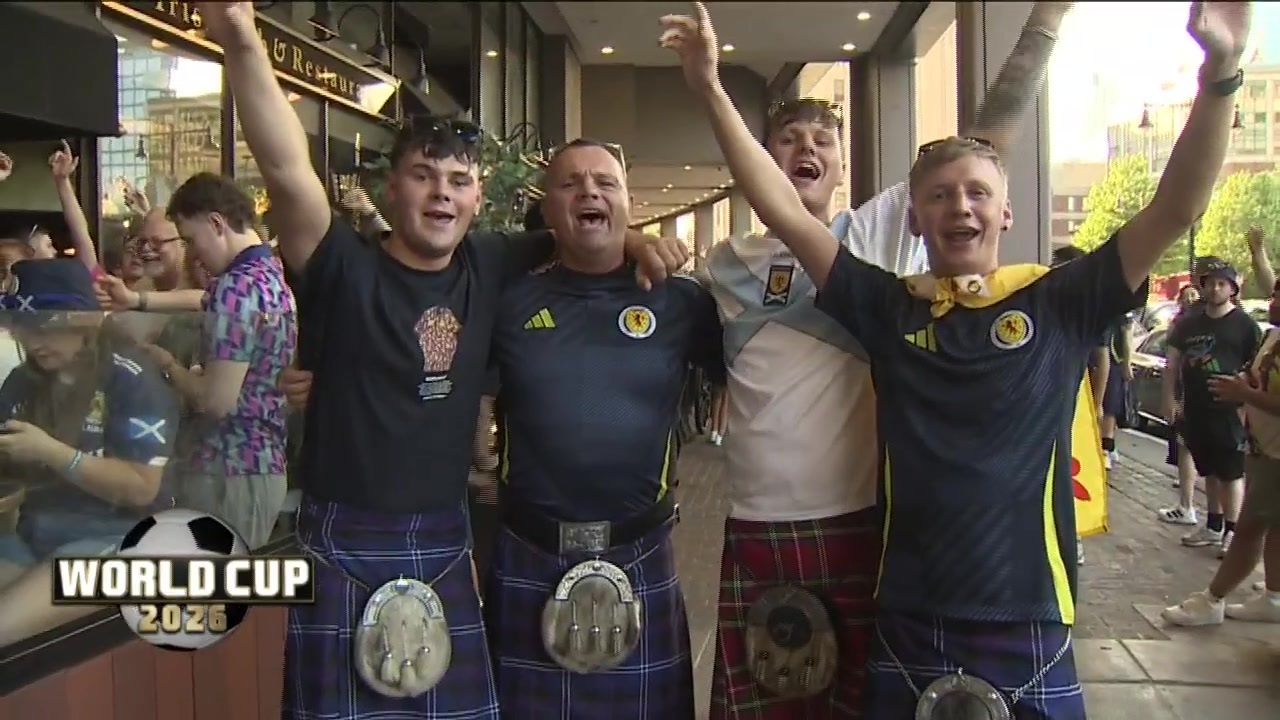 Scottish, Haitian national football teams greeted by crowds of fans as ...